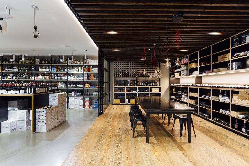 Boccaccio Cellars | Acoustic Ceilings | Timber Slat Panels