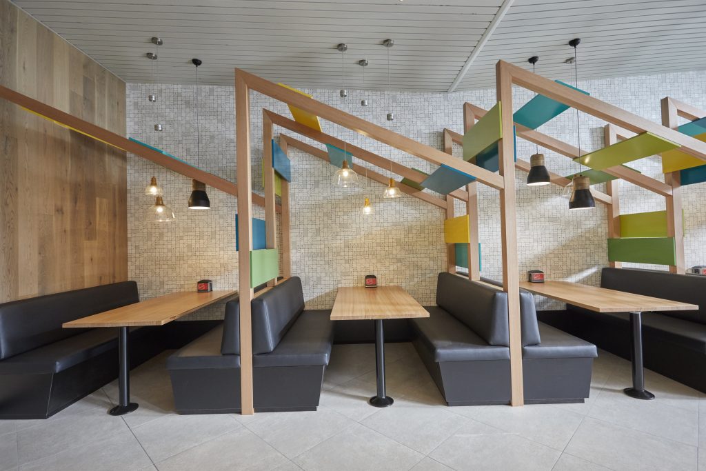 CSL Cafe | Linear Metal Ceiling System | Acoustic Panelling