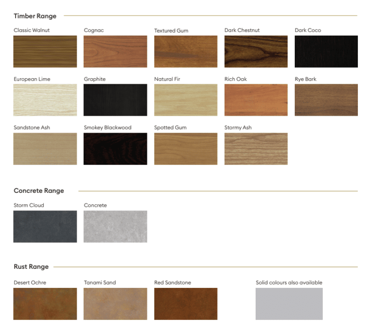 Timber-look aluminium battens | Non-combustible