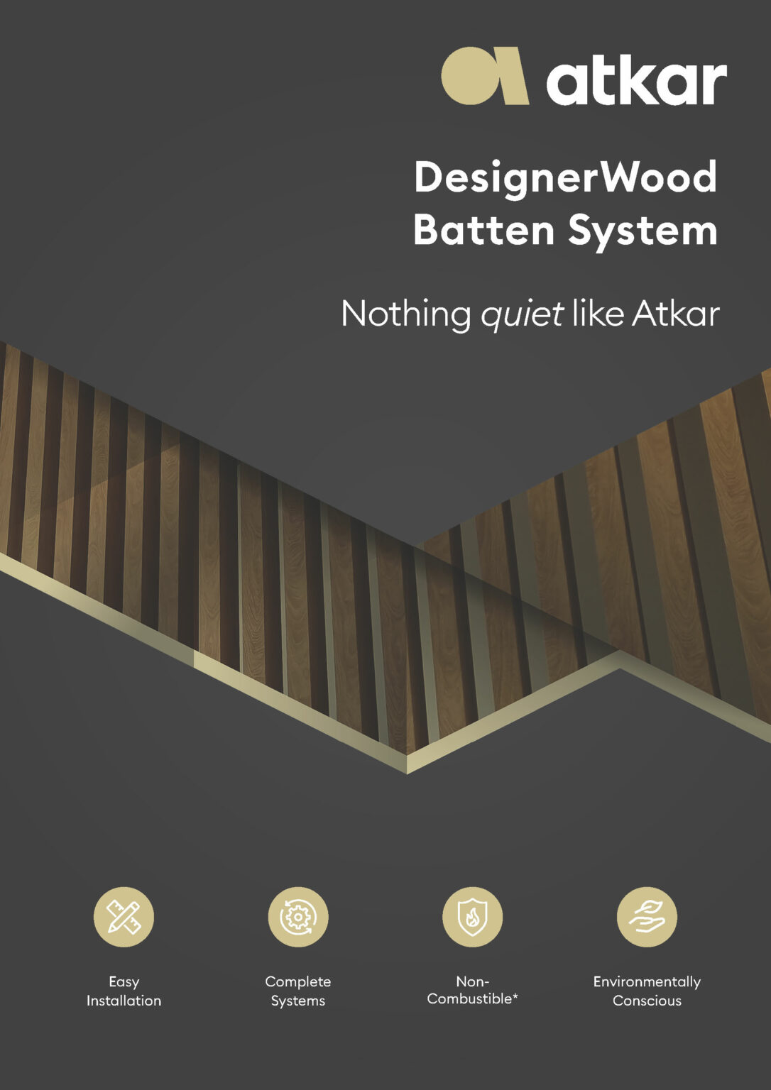 Timber-look aluminium battens | Non-combustible
